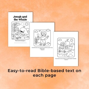 Jonah and the Whale Coloring Pages, Bible Story Printable for Kids ...