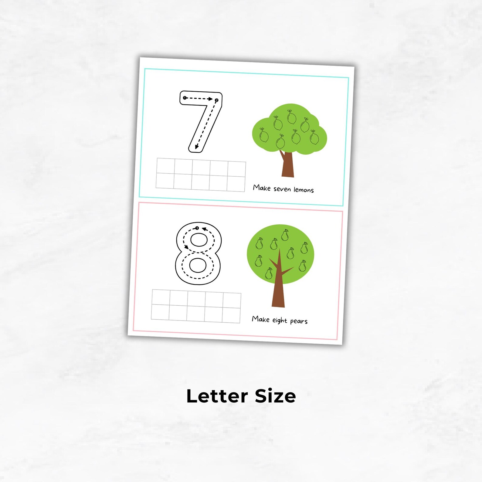 Preschool Printables 1-10 Play Doh Mats, Number Playdough, Toddler ...