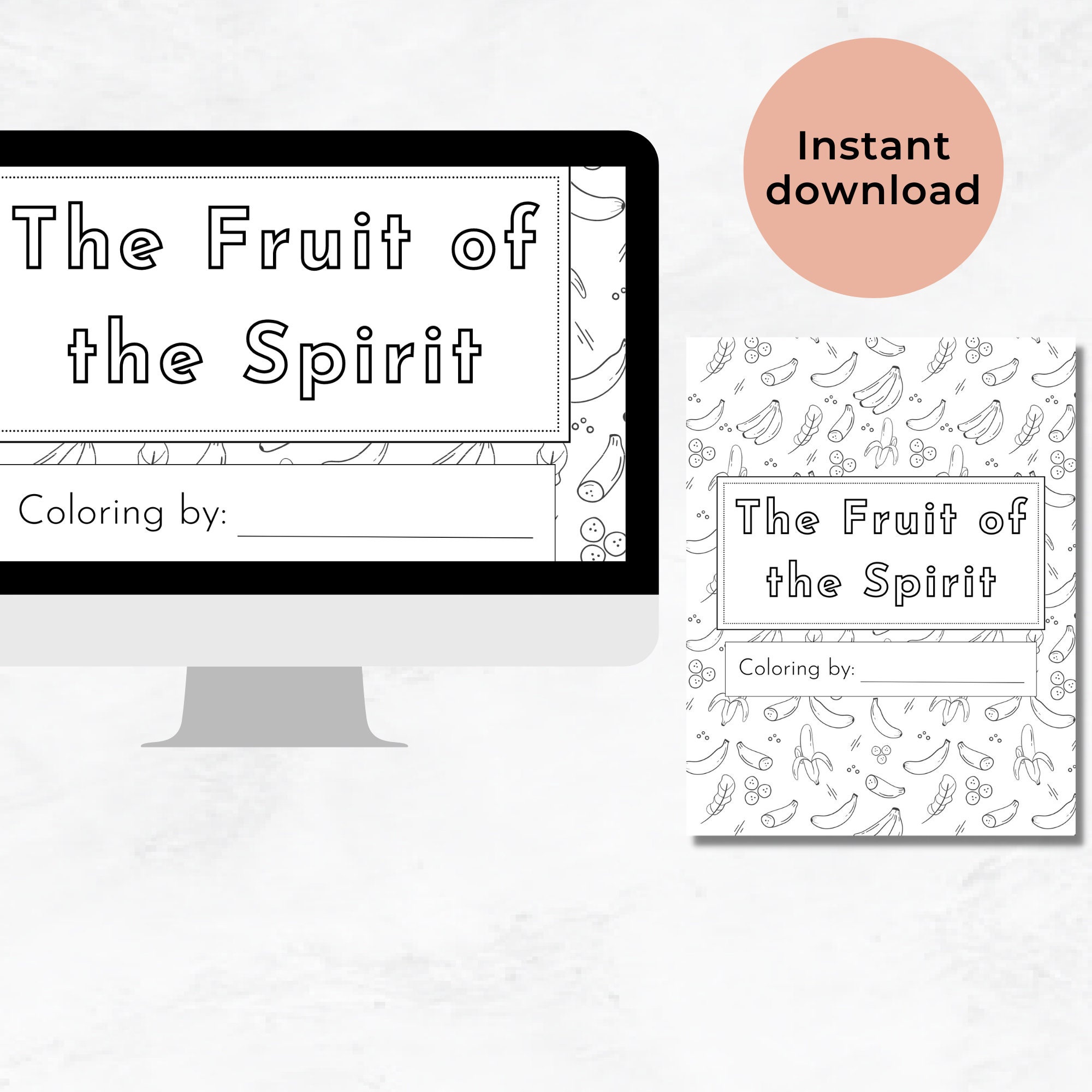 Fruit of the Spirit Printable for Kids, Religious Coloring Page ...