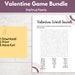 Valentine Game Printable Bundle, Printable Valentines Party Games, I ...