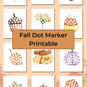 Preschool Do a Dot Art Printables, Fall Halloween Dot Stickers Activity ...