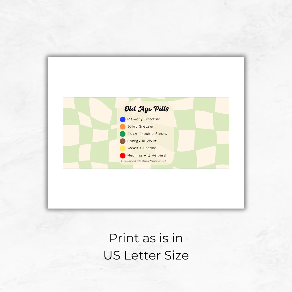 Old Age Pills Tag Editable Printable, Over the Hill Milestone Birthday ...
