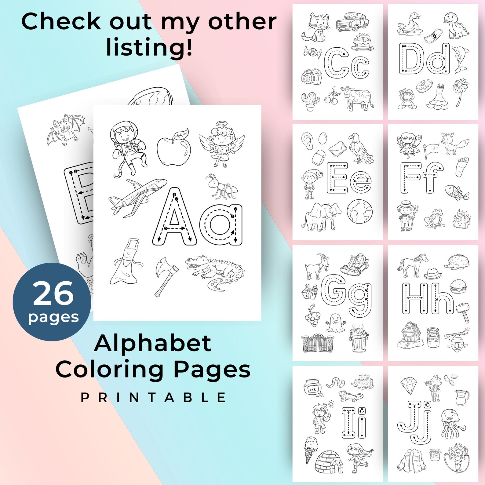 Printable Alphabet Practice Sheets PDF, Tracing Letter Worksheets ...
