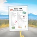 Road Trip Scavenger Hunt Printable, Cross Country Road Trip I Spy Games ...