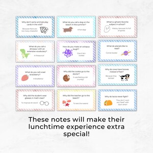 Back to School Lunch Box Notes, Funny Notes for Kids' Lunches, Lunch ...