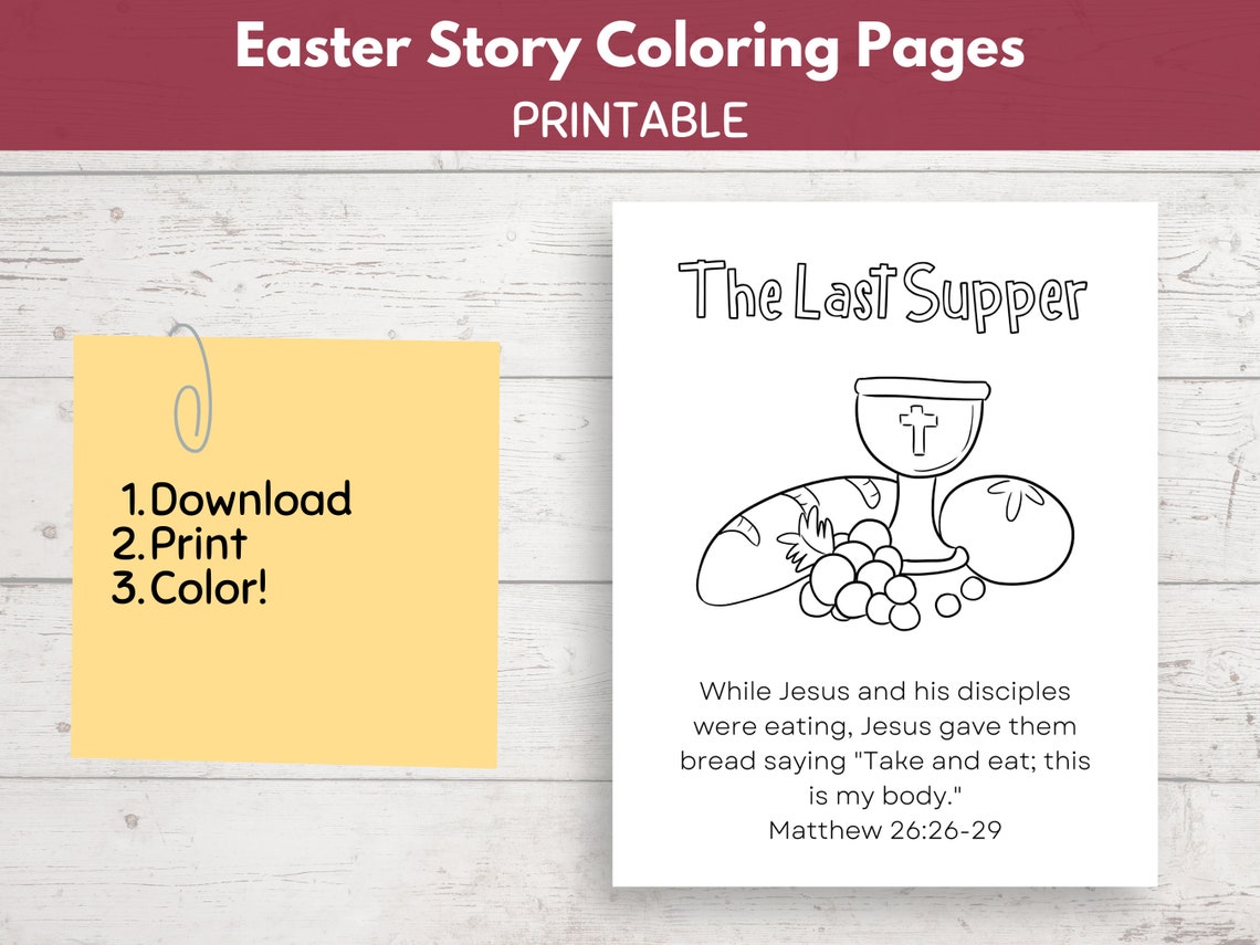 Easter Story Coloring Pages, Religious Easter Story for Kids, He is ...