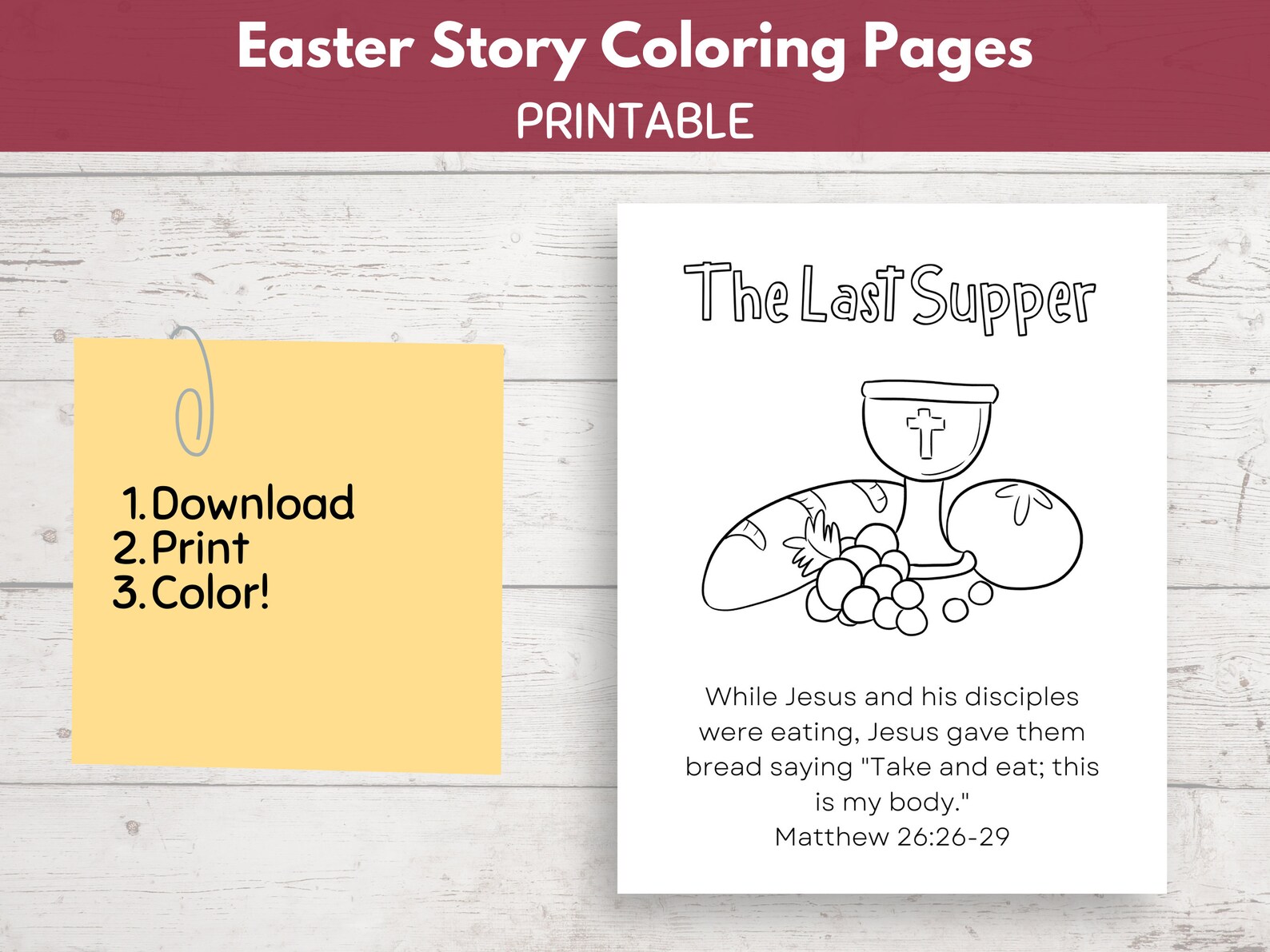 Easter Story Coloring Pages, Religious Easter Story for Kids, He is ...