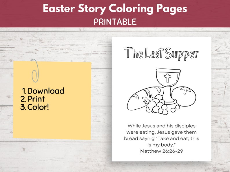 Easter Story Coloring Pages, Religious Easter Story for Kids, He is ...