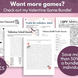 Valentine Maze Puzzle Printable, Printable Valentines Games, Kids ...
