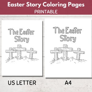 Easter Story Coloring Pages, Religious Easter Story for Kids, He is ...