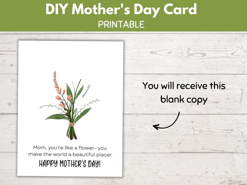 Mother's Day Handprint Flowers Gift Printable, Kids Handprint Art ...