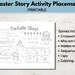 Easter Story Activity Placemat Printable, Brunch Placemat Coloring ...