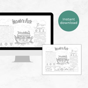 Kids Bible Verses Activity Pages, Activity Placemat Printable, Kids ...