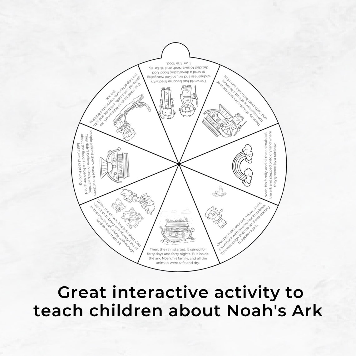 Kids Bible Verses Activity Pages, Coloring Spin Wheel, Activity ...