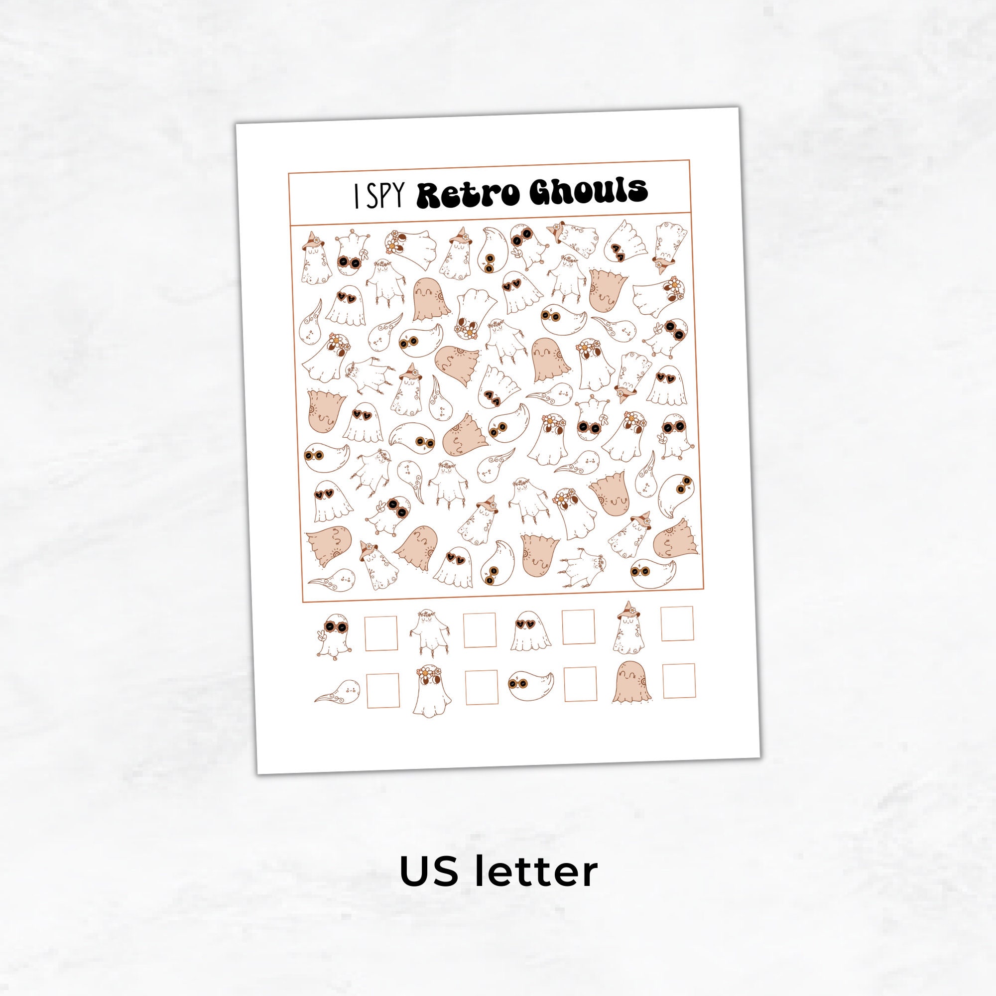 Halloween I Spy Worksheets, Retro Halloween I Spy and Count Printable ...
