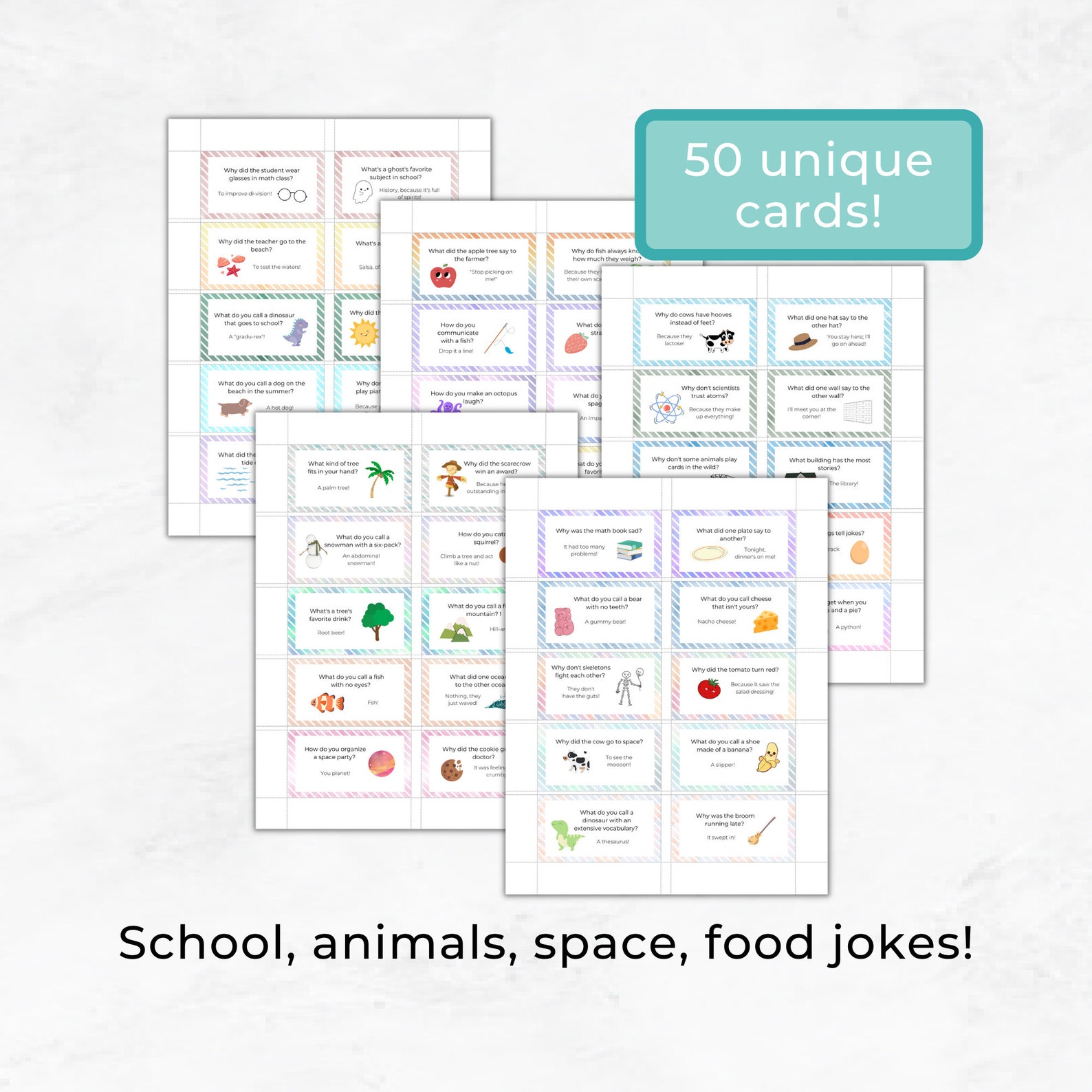 Back to School Lunch Box Notes, Funny Notes for Kids' Lunches, Lunch ...