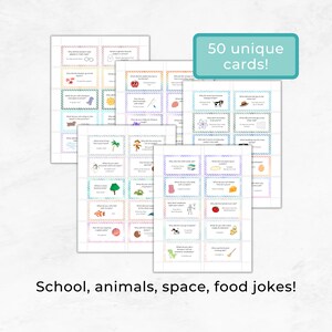 Back to School Lunch Box Notes, Funny Notes for Kids' Lunches, Lunch ...