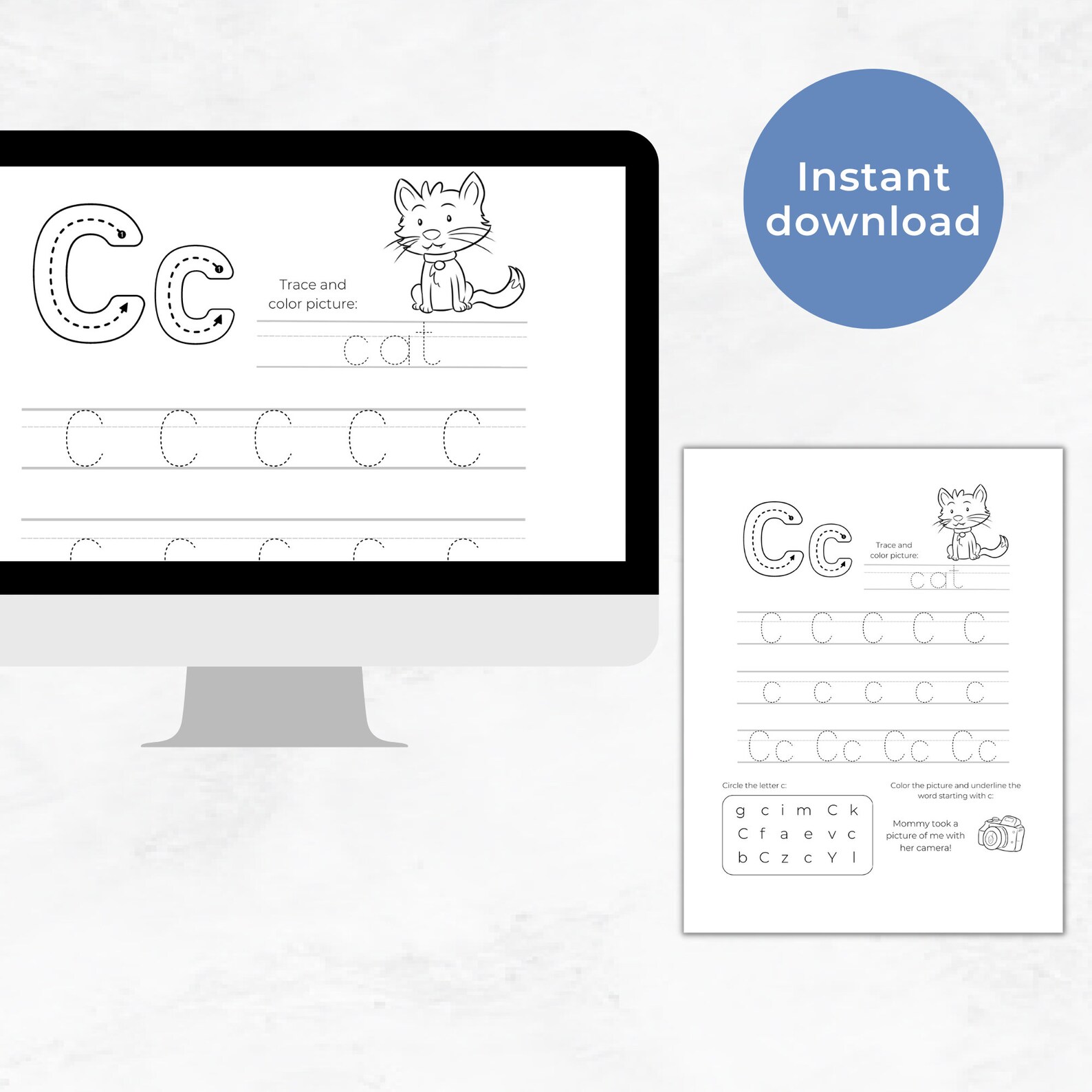 Printable Alphabet Practice Sheets PDF, Tracing Letter Worksheets ...