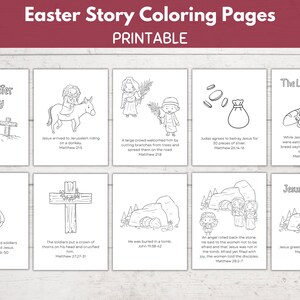 Easter Story Coloring Pages, Religious Easter Story for Kids, He is ...
