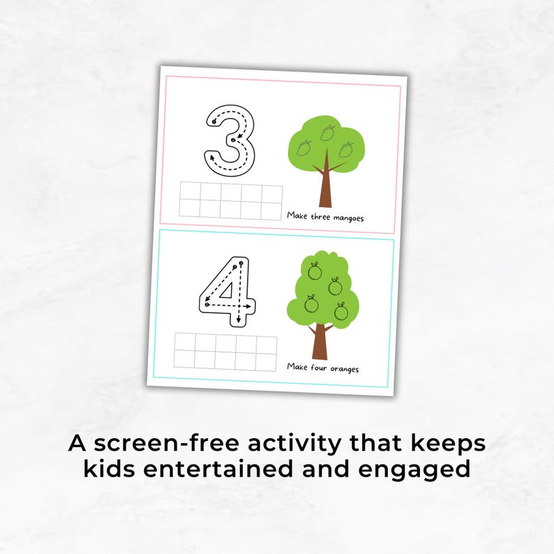 Preschool Printables 1-10 Play Doh Mats, Number Playdough, Toddler ...