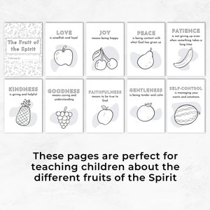 Fruit of the Spirit Printable for Kids, Religious Coloring Page ...