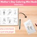 Mother's Day Printable Coloring Mini Book, Coloring Pages Craft, Kids ...