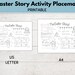 Easter Story Activity Placemat Printable, Brunch Placemat Coloring ...