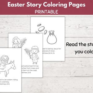 Easter Story Coloring Pages, Religious Easter Story for Kids, He is ...