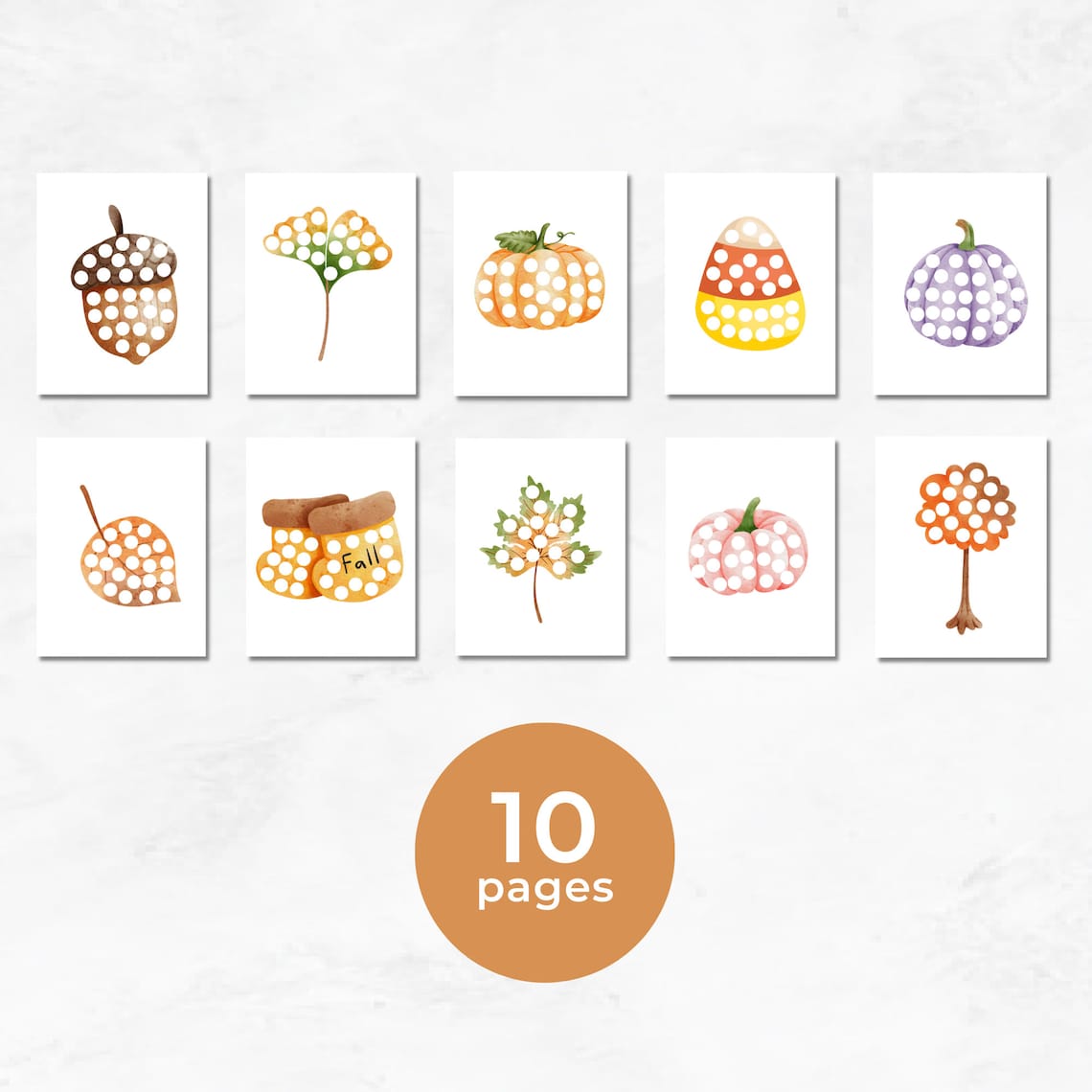 Preschool Do a Dot Art Printables, Fall Halloween Dot Stickers Activity ...