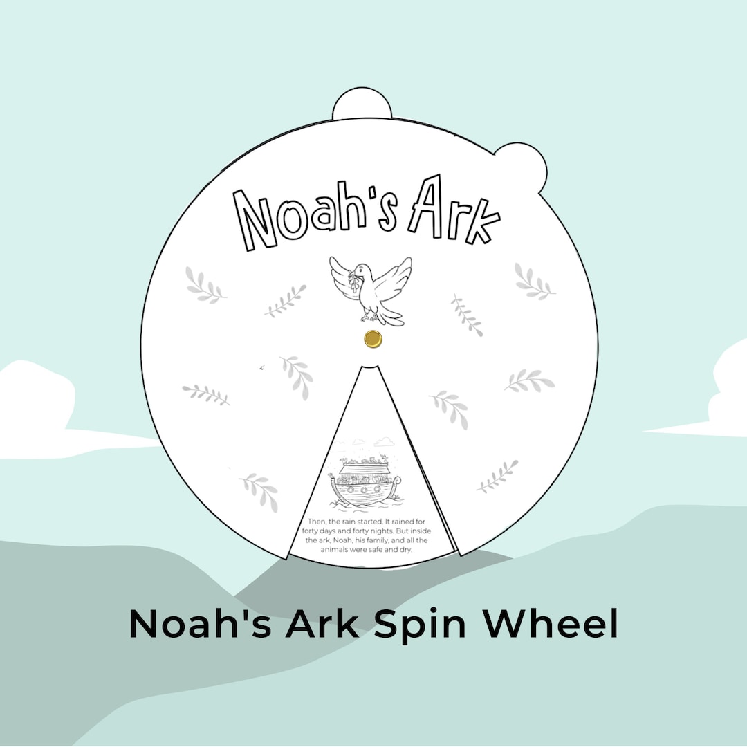 Kids Bible Verses Activity Pages, Coloring Spin Wheel, Activity ...