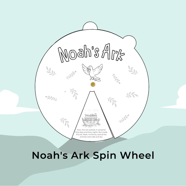Kids Bible Verses Activity Pages, Coloring Spin Wheel, Activity ...