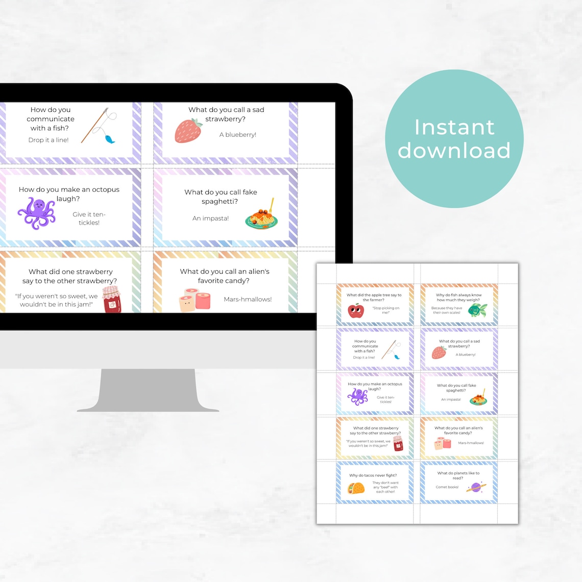 Back to School Lunch Box Notes, Funny Notes for Kids' Lunches, Lunch ...