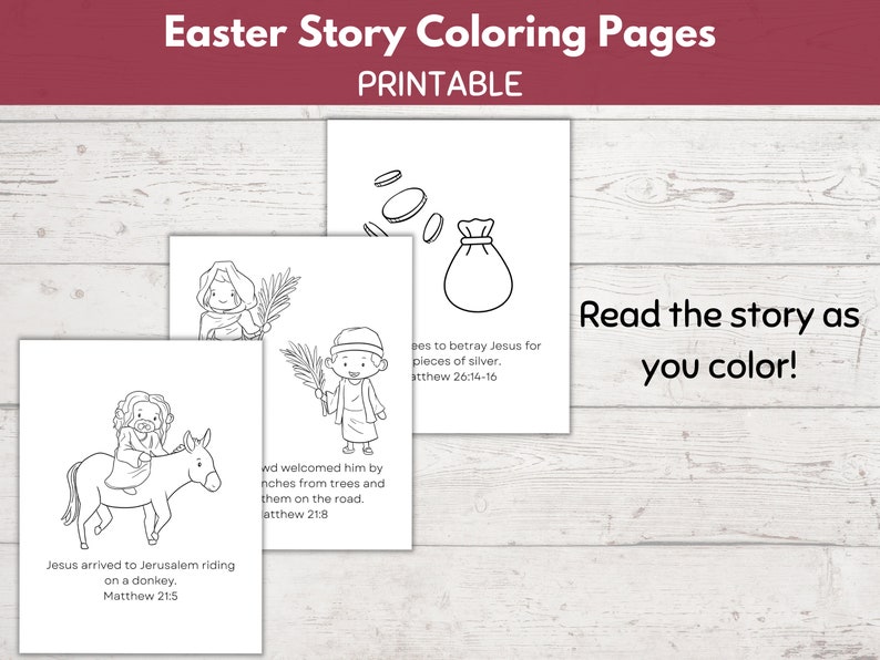 Easter Story Coloring Pages, Religious Easter Story for Kids, He is ...