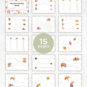 Fall Preschool Activities Printable, Tracing Sheet Printable, Pre-k ...