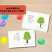 Number Playdough Mats, Toddler Play Doh Flashcards, Counting Paper ...