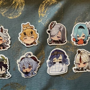 Emote Genshin Stickers - Etsy