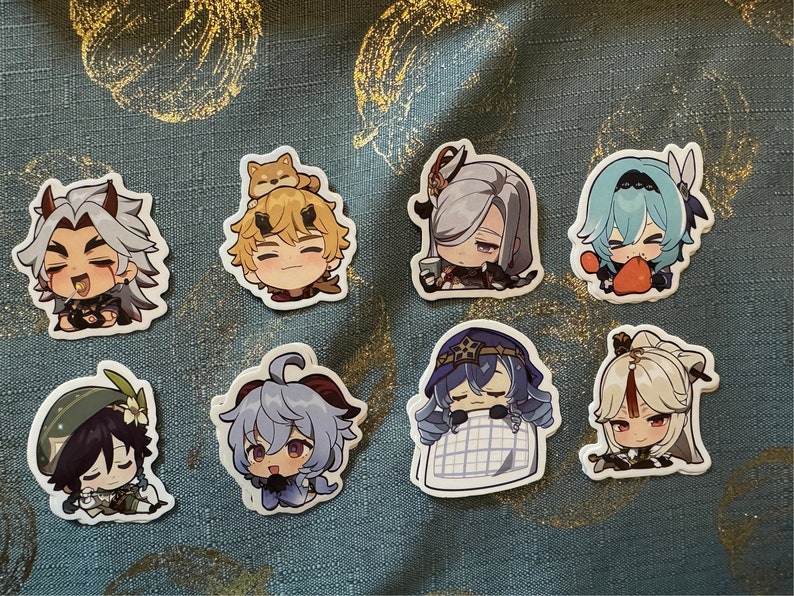 Emote Genshin Stickers - Etsy