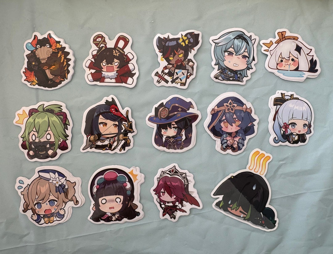 Emote Genshin Stickers - Etsy