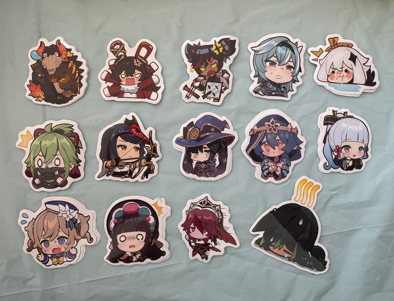 Emote Genshin Stickers - Etsy
