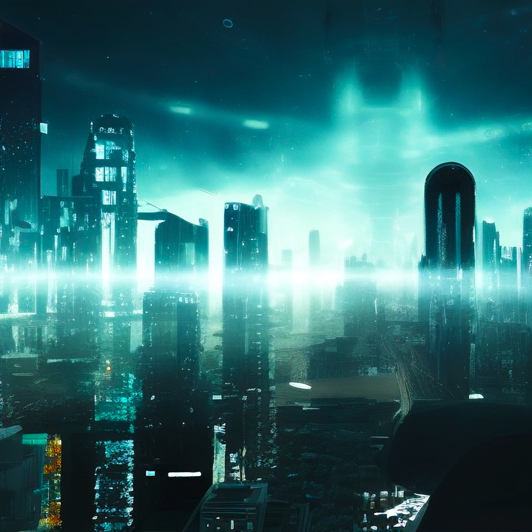 Alien Skyscrapers Other Worldly Digital Art - Etsy