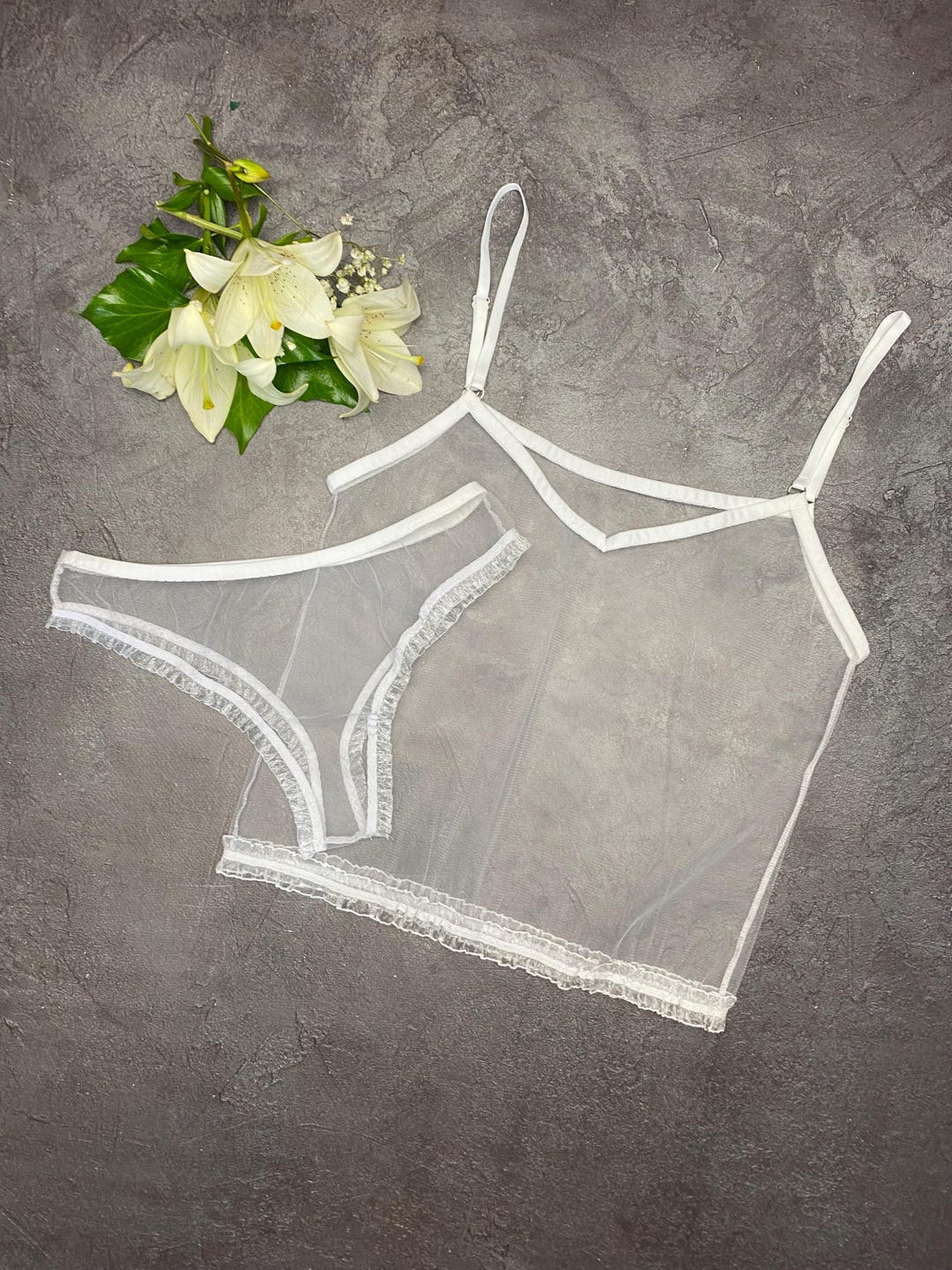 White Transparent Lingerie | See Through Lingerie | Provocative ...