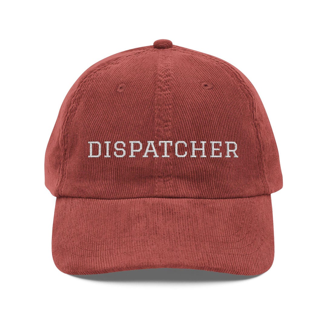 Dispatcher Vintage Corduroy Cap, Emergency Services Dispatch Gift ...