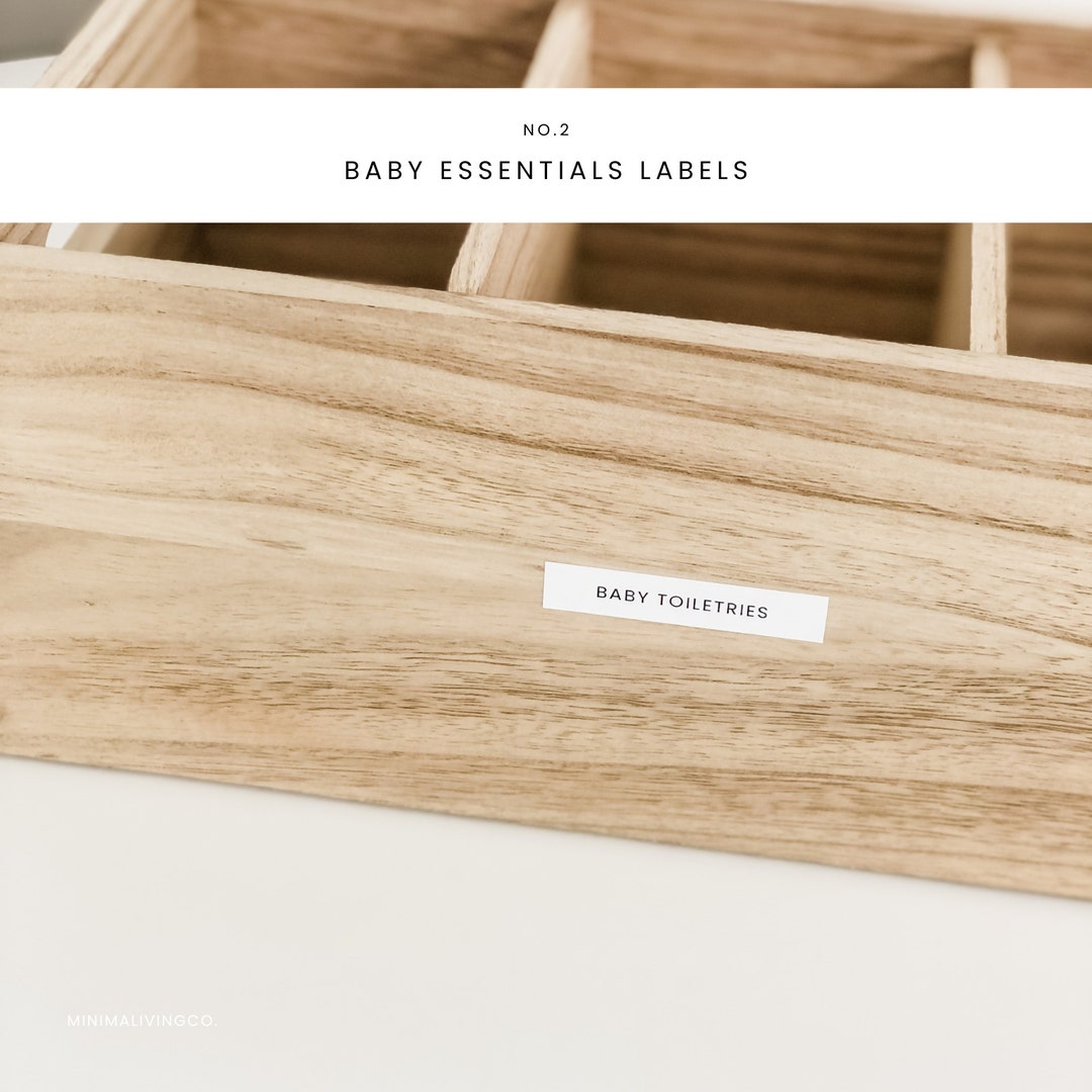 02. Baby Essentials Labels for Nursery - Etsy