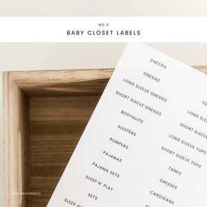 Label Bundle / Baby Size Labels, Baby Essentials Labels, Baby Clothes ...