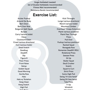 12 Week Kettlebell Program - Etsy