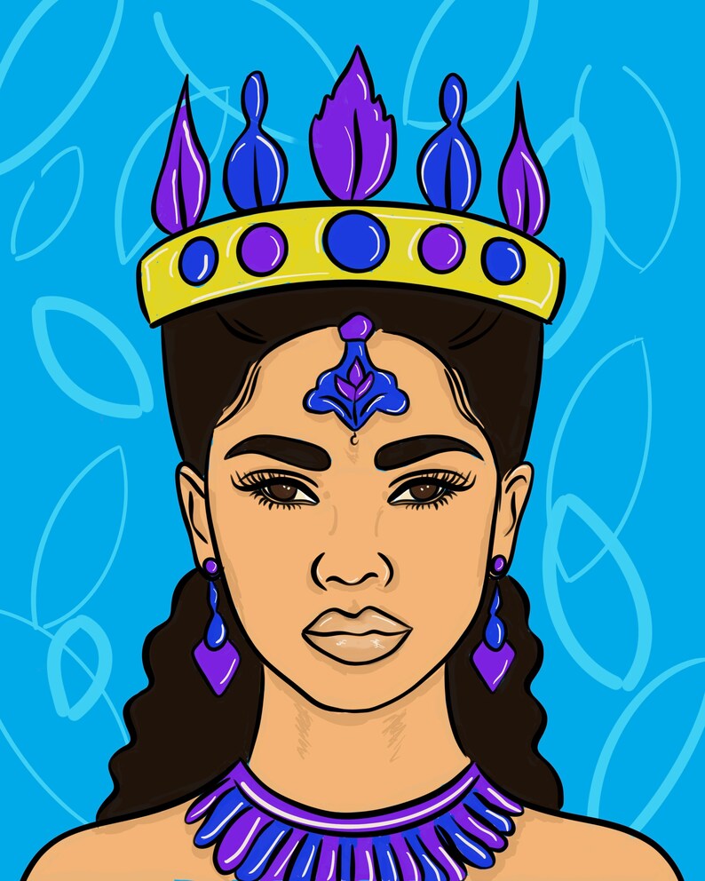 Canvas Printable Black Women Reign/ Pre Drawn Outline/ DIY Paint and ...