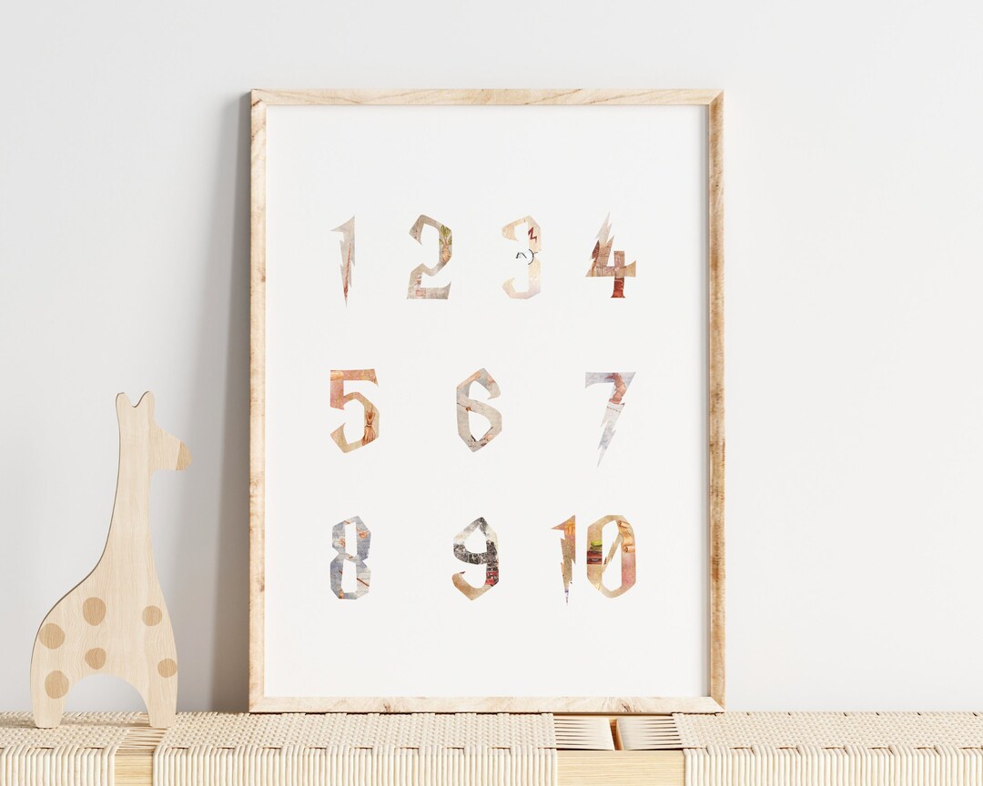 Wizard School Nursery Numbers / Minimalist Subtle Design / Magic World ...