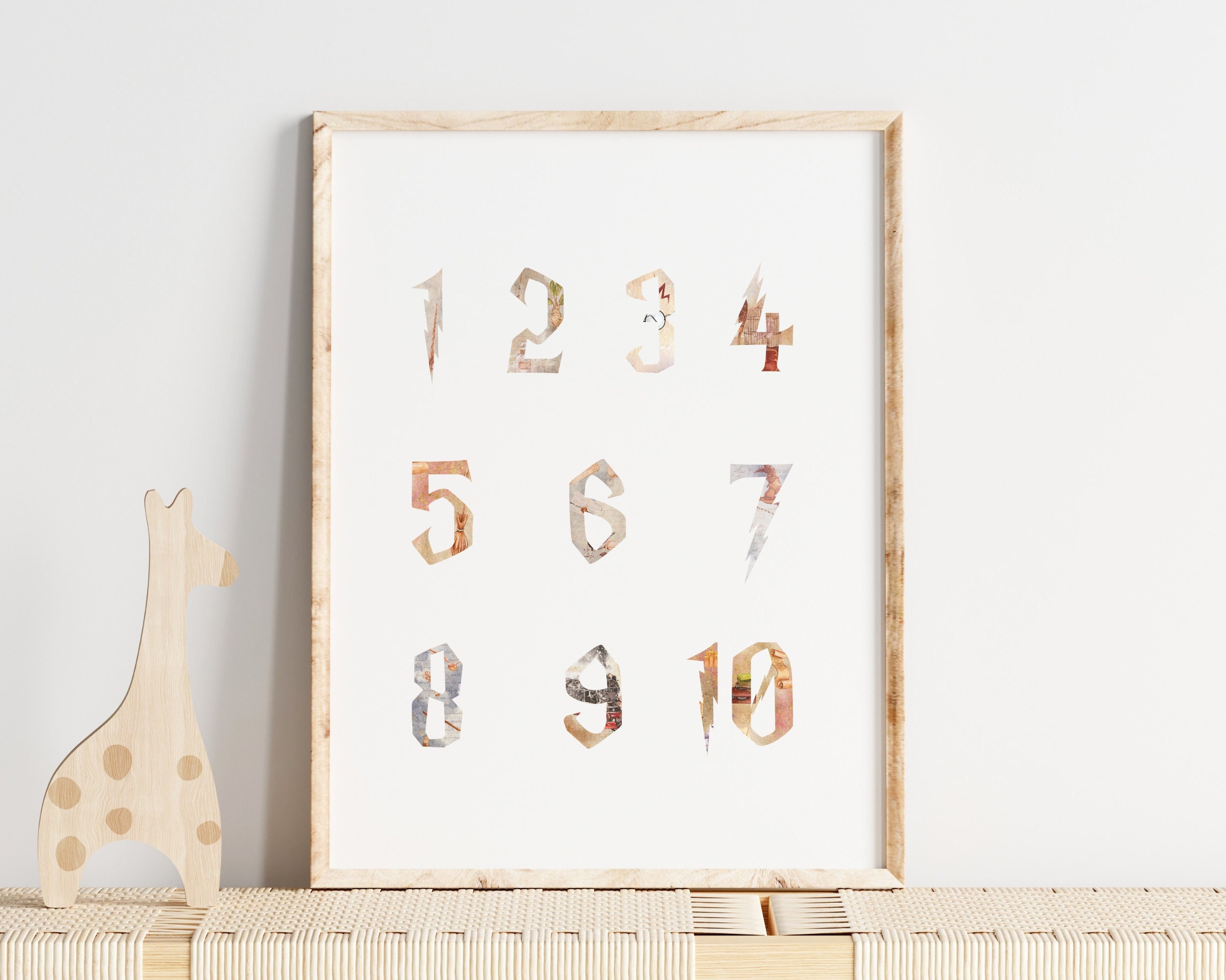 Wizard School Nursery Numbers / Minimalist Subtle Design / Magic World ...