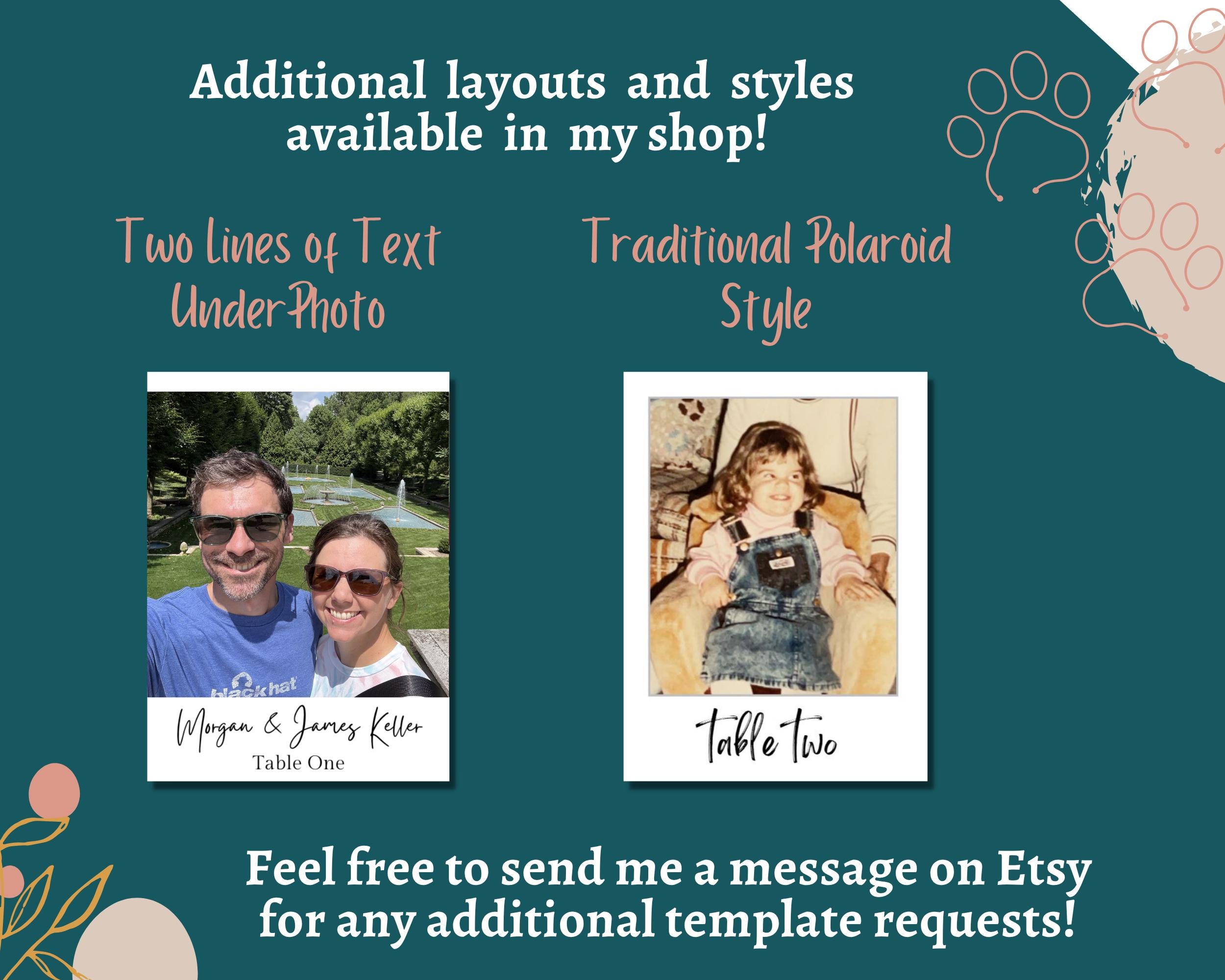 Canva Digital Template - Drag & Drop Photo Wedding Seating Chart ...