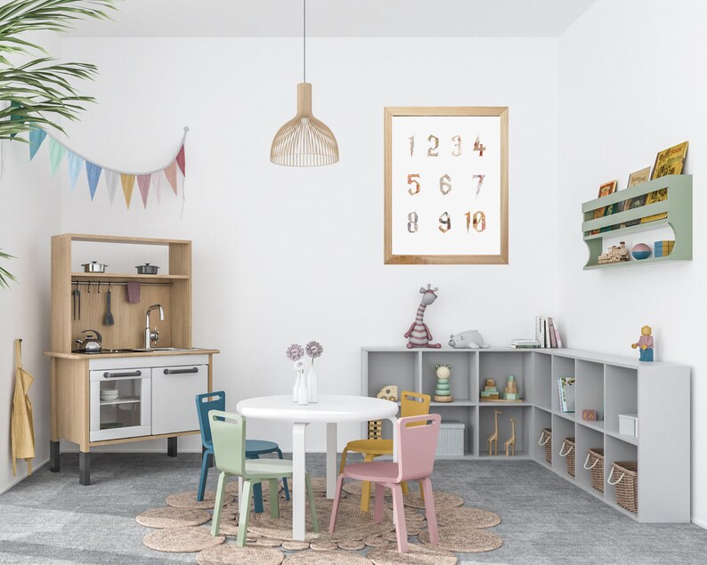 Wizard School Nursery Numbers / Minimalist Subtle Design / Magic World ...